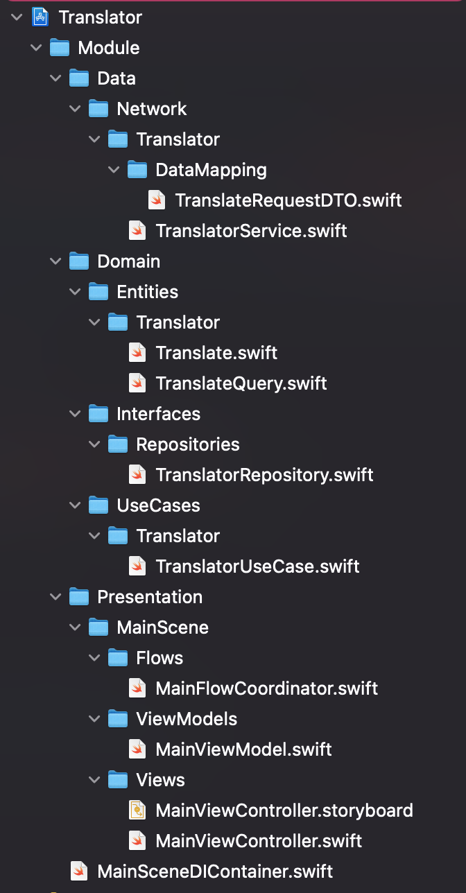 [Swift] Clean Architecture + MVVM 맛보기 - 초림이의 연구실