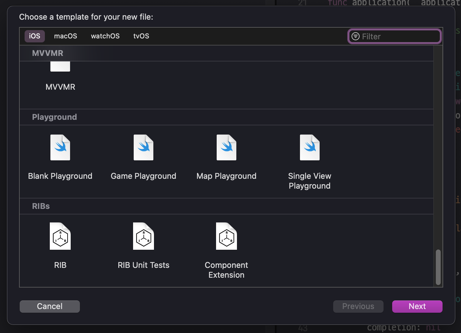 [Swift] RIBs 맛보기 - 초림이의 연구실